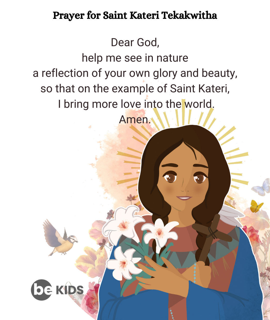 Saint Kateri Tekakwitha - BeKids