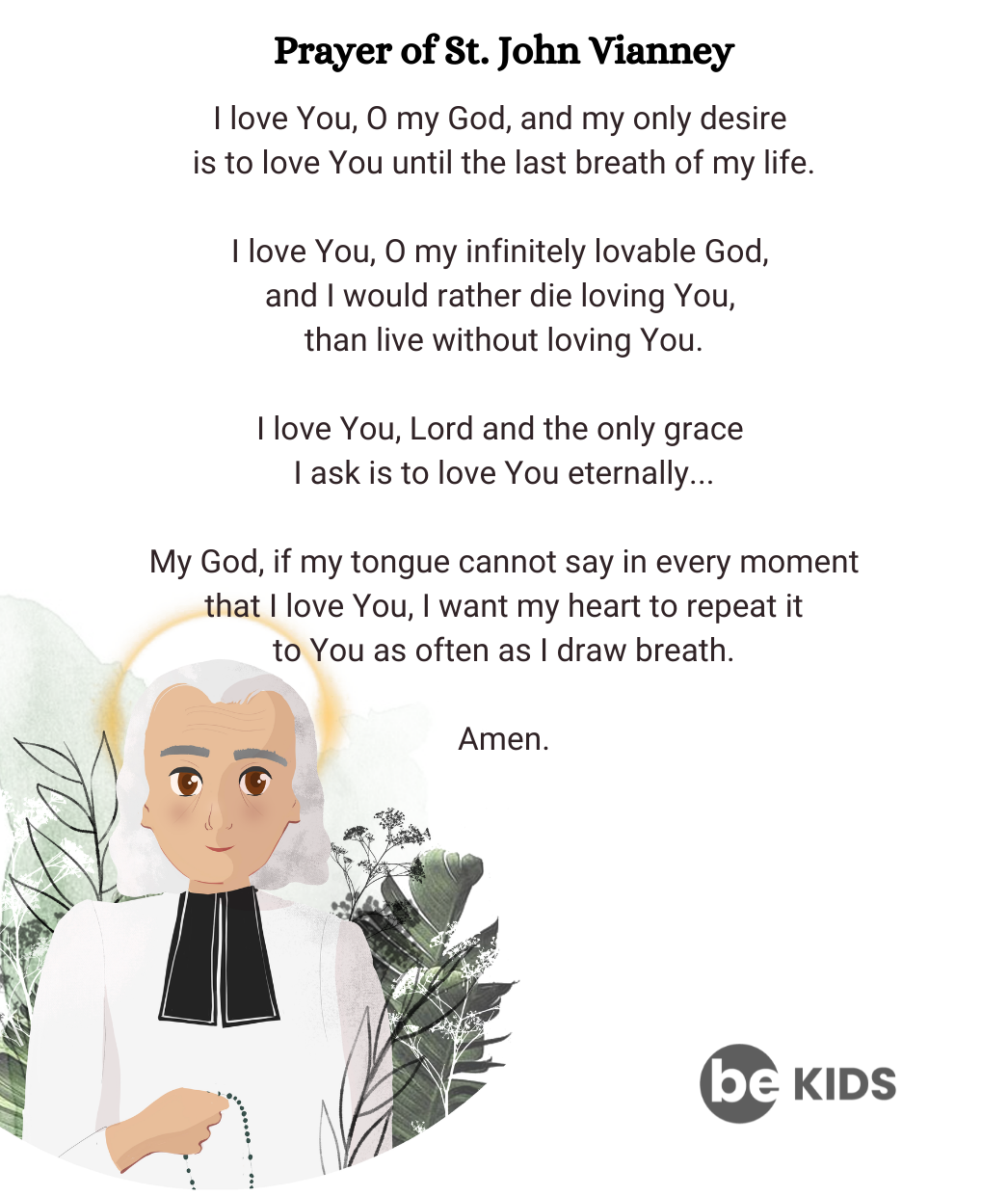 Saint John Mary Vianney - BeKids