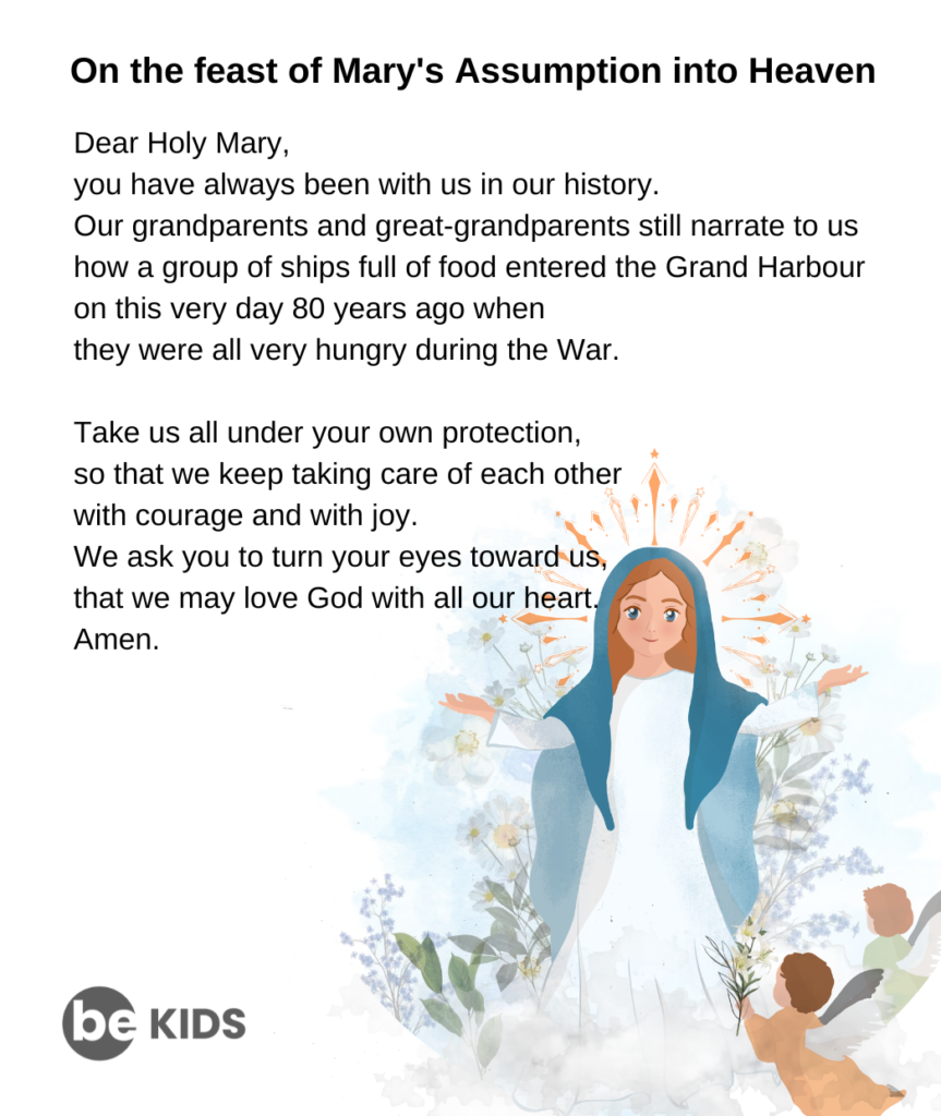 The Assumption of the Blessed Virgin Mary - BeKids