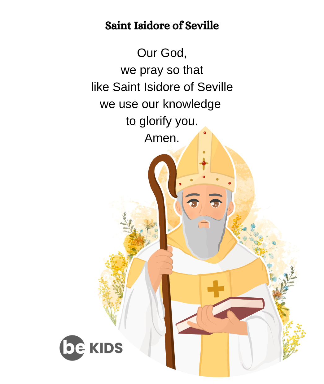 Saint Isidore of Seville - BeKids